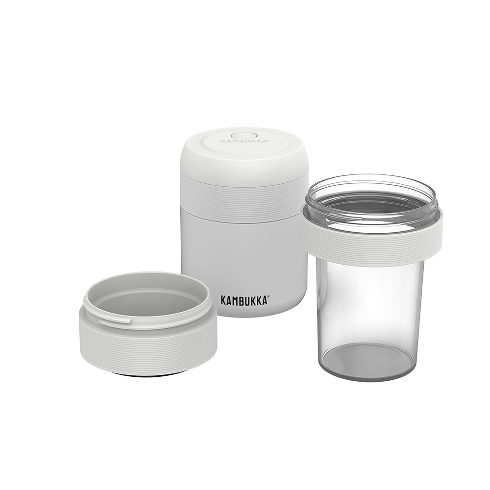 Bundle Bora Chalk White & Snack Container & Micro Compartment – Kambukka